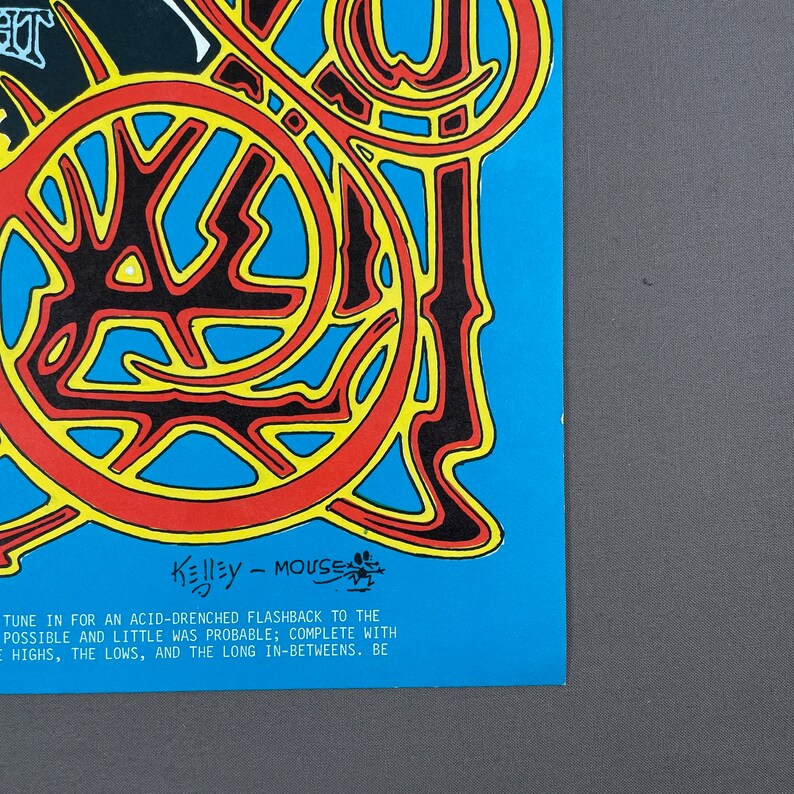 ORIGINAL CONCERT POSTER, Stanley Mouse, Alton Kelley, Ksan Music Fest ...