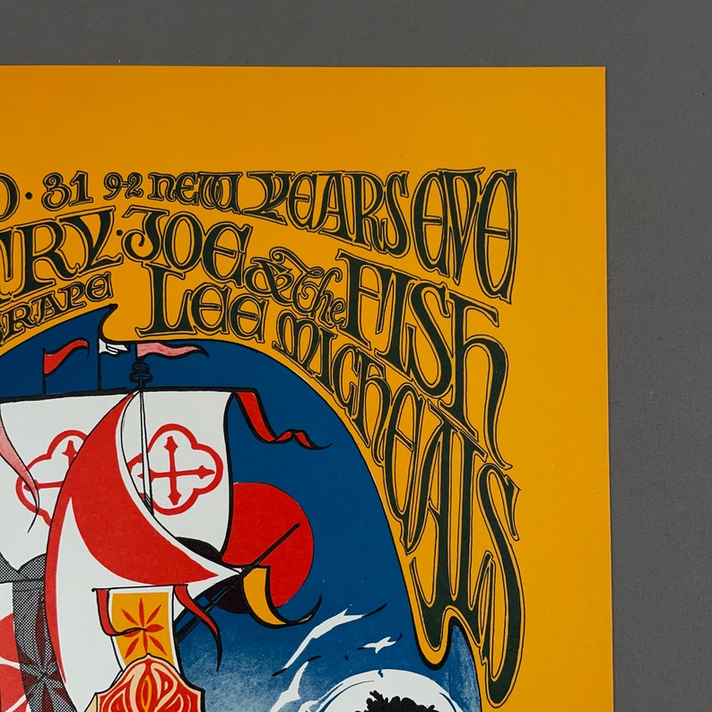 CONCERT POSTER, Country Joe & the Fish, Avalon Ballroom, December 31 ...