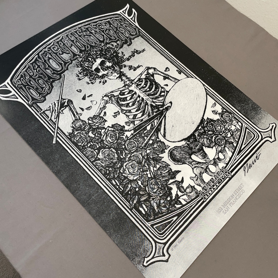 VINTAGE PROMO POSTER, Phillip Garris, Grateful Dead Art Exhibit ...