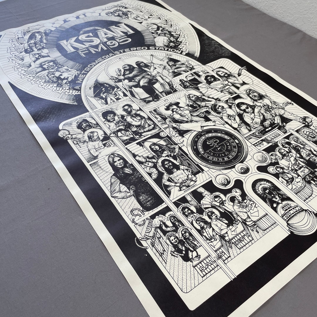 ORIGINAL PROMO POSTER, Ksan 95 Fm, Hendrix, Grateful Dead, 1971 - Etsy