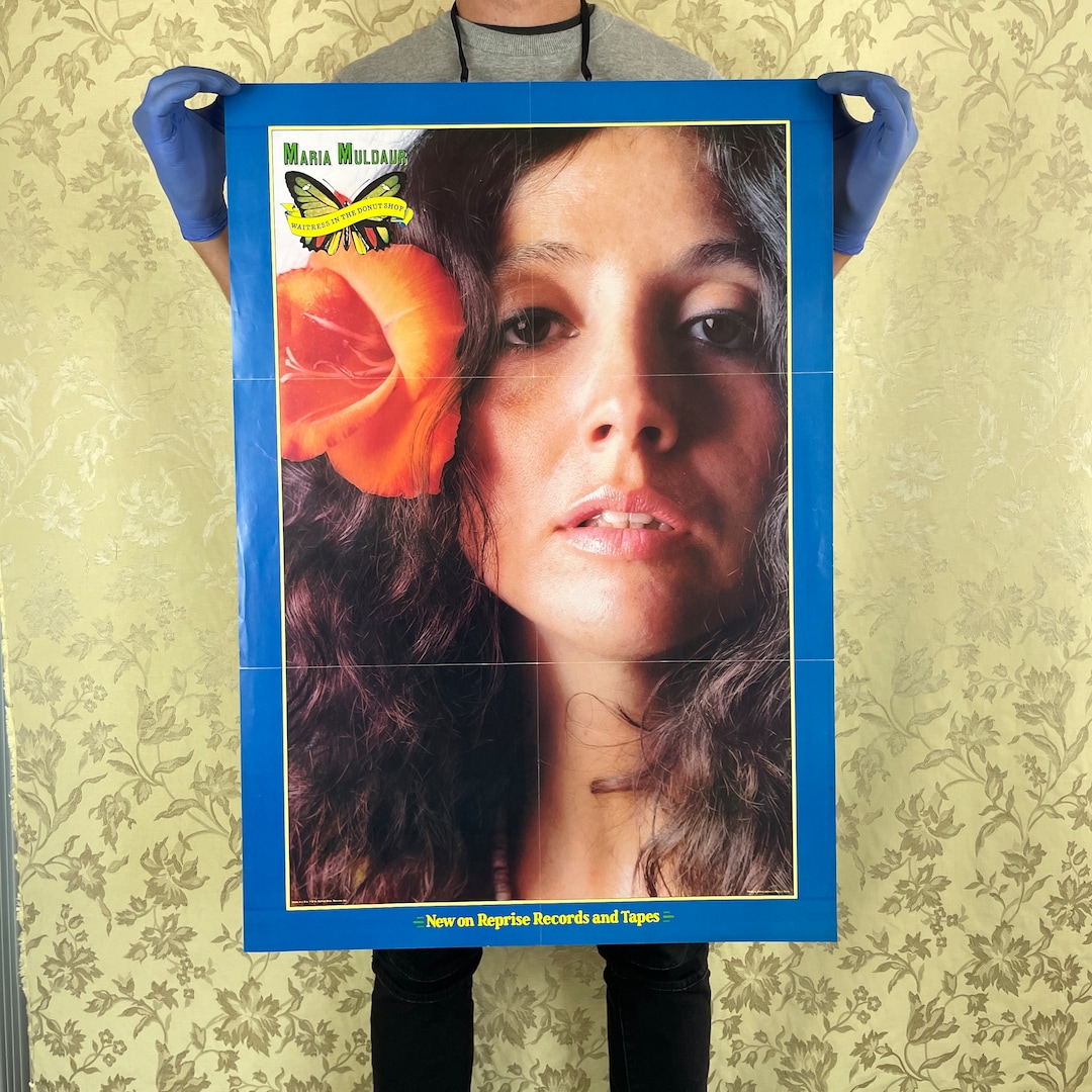 ORIGINAL PROMO POSTER, Maria Muldaur, Waitress in a Donut Shop, 1974 - Etsy