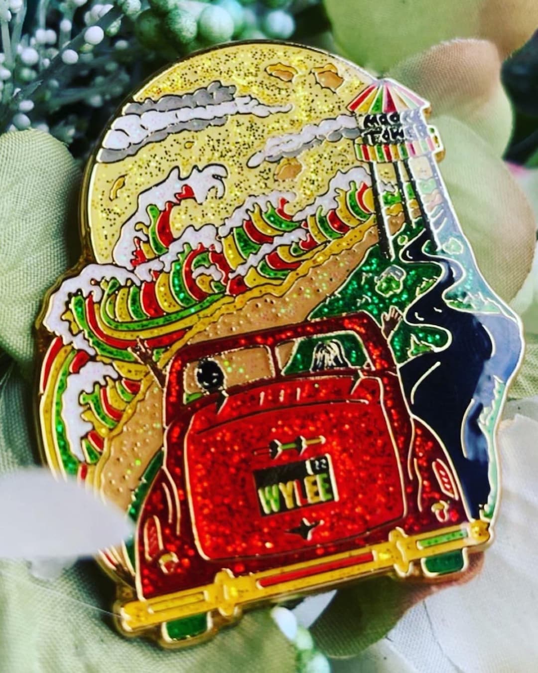 Rasta Dub Moon Tower Pin dirty Heads - Etsy