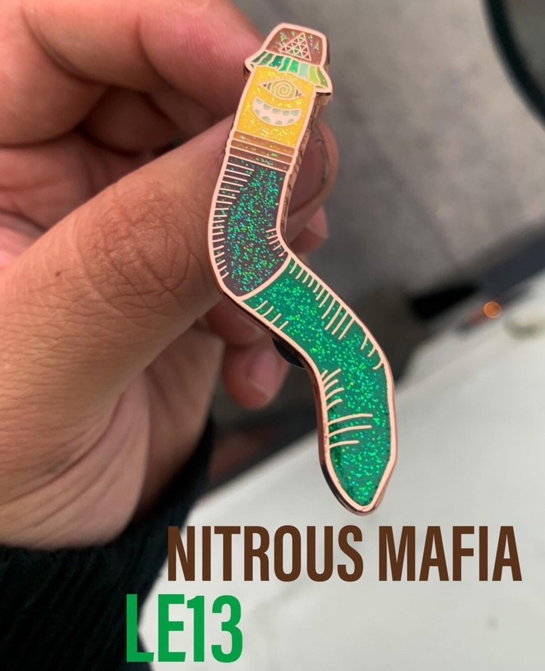 Nitrous Mafia Gummy Worm Pin - Etsy