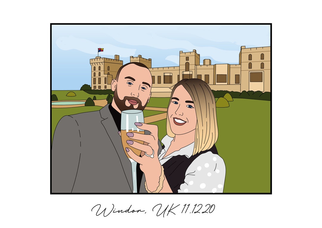 Custom Cartoon Portrait From Photo, Family Illustration (digital File ...