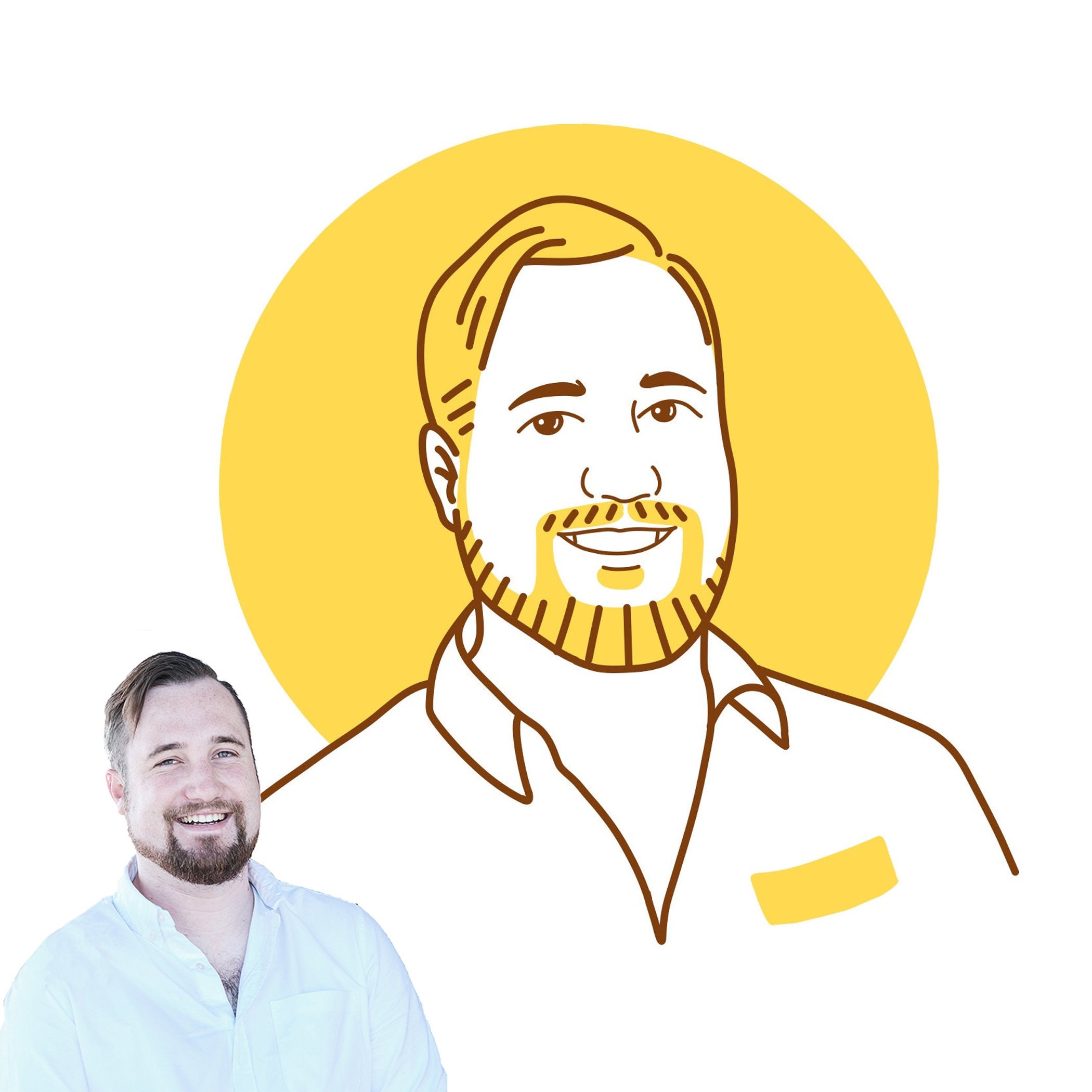 Portrait Logo I Business Avatar | Minimal Line Art | Minimalist Flat ...