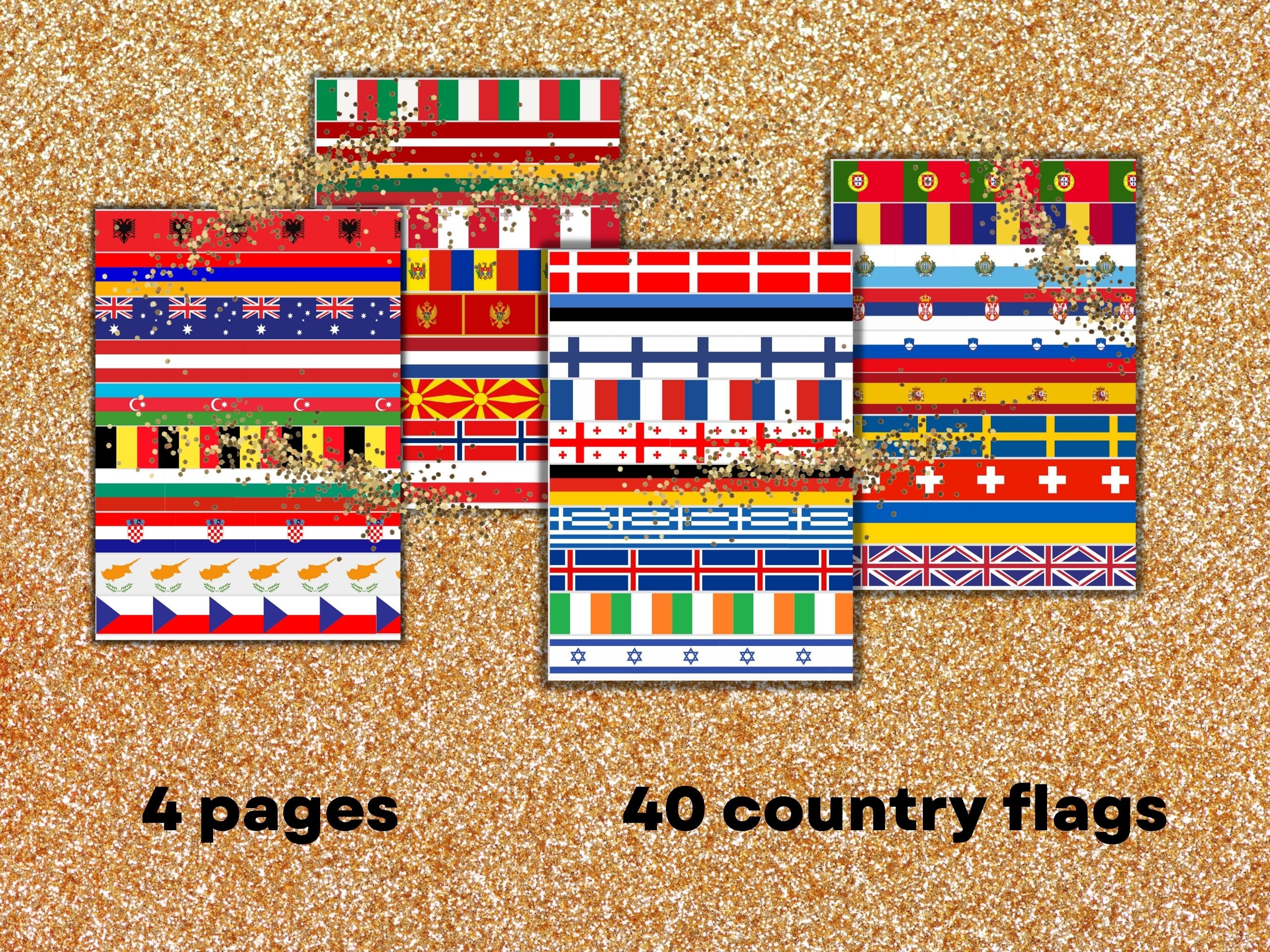 Eurovision 2022 Paper Chain Flags Party Decor Printable Party - Etsy UK