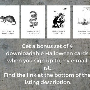 Printable Vintage Halloween Favor Tags, Downloadable Trick or Treat ...