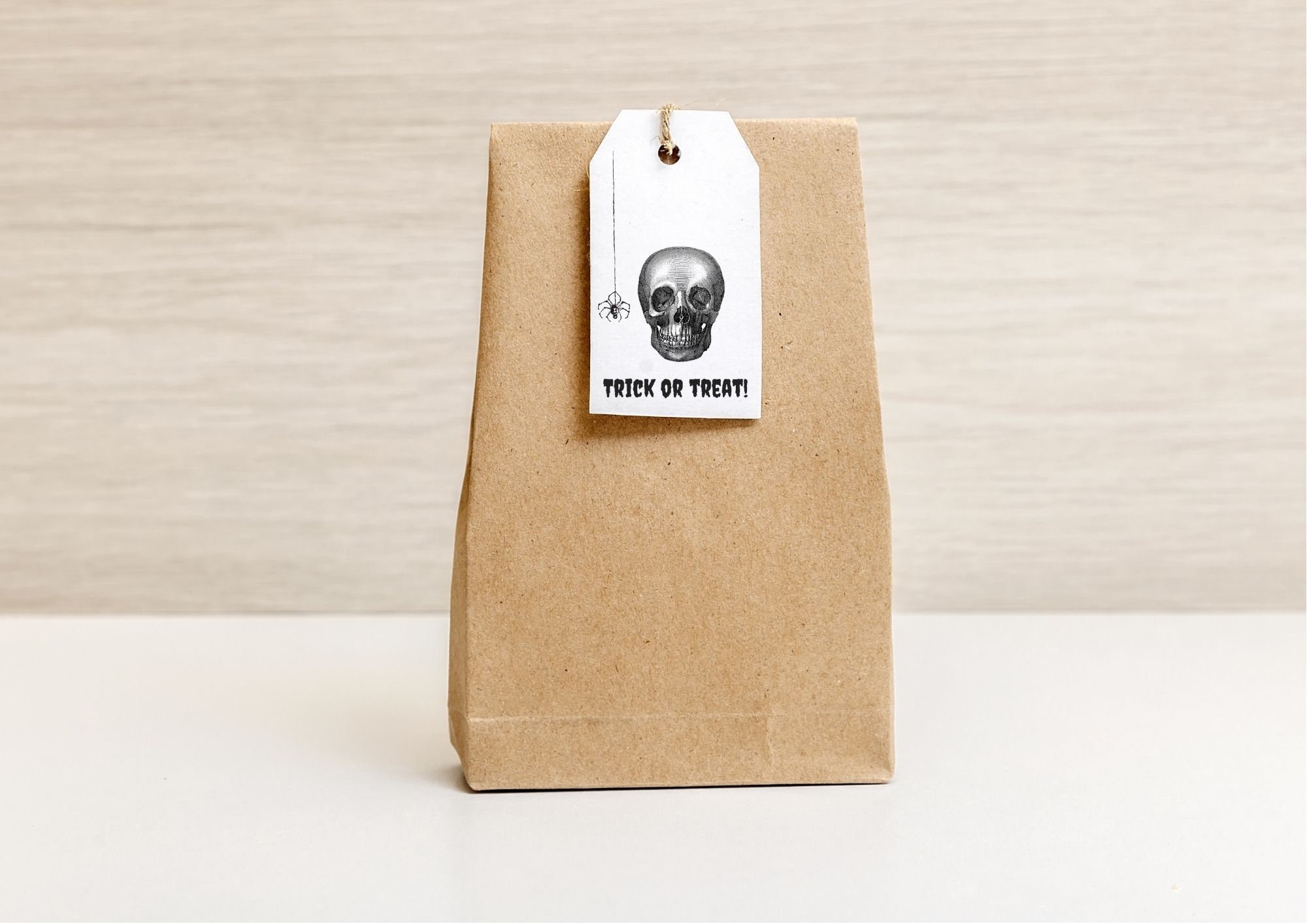 Printable Vintage Halloween Favor Tags Downloadable Trick or - Etsy