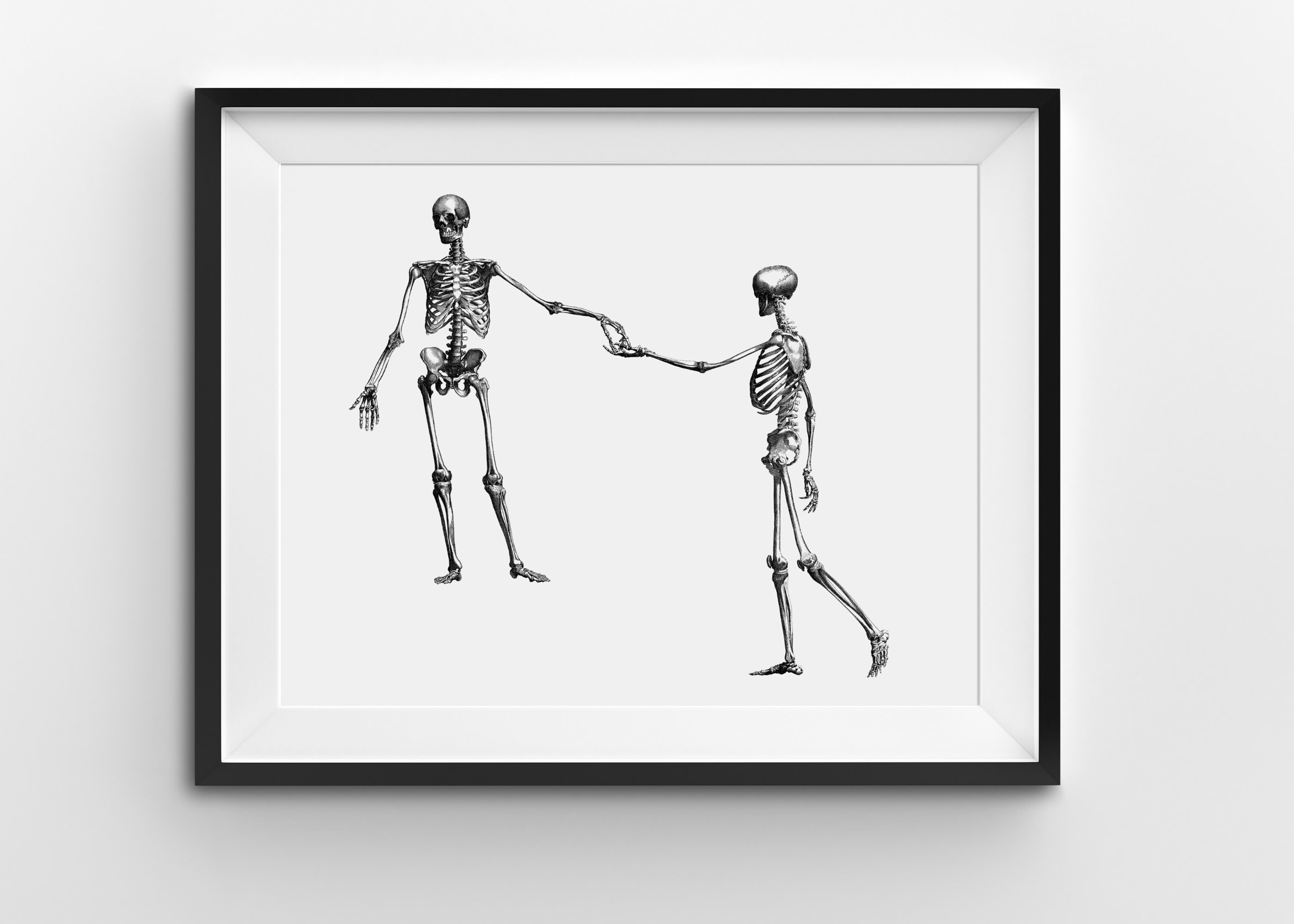 Skeleton Couple Printable Wall Art, Halloween Wedding, 'till Death Do ...