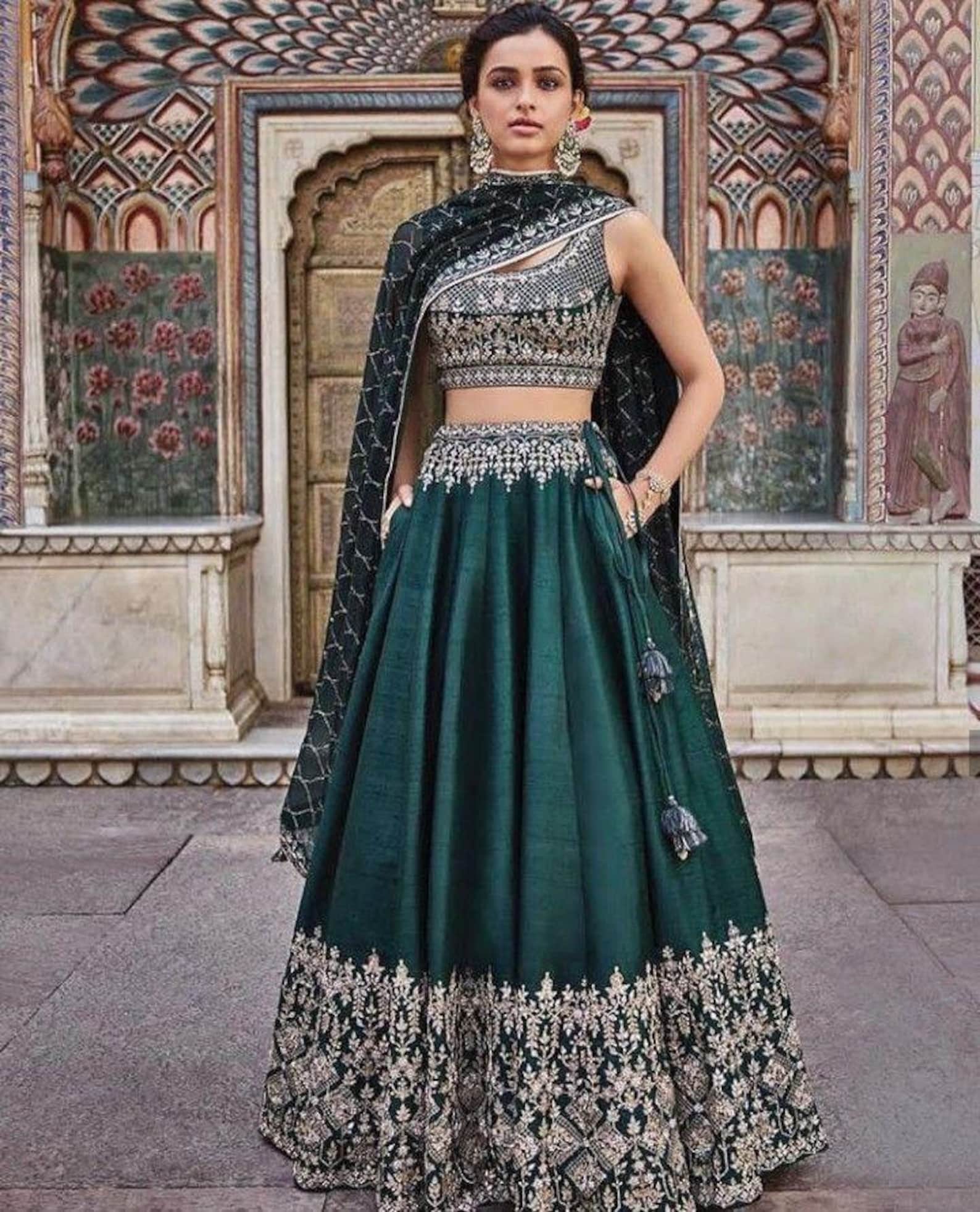 Pakistani Lehenga Designer Skirt Lengha Choli Indian Dress Etsy