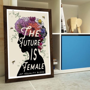 The Future Is Female Poster / The Future Is Female Art Print / | Etsy