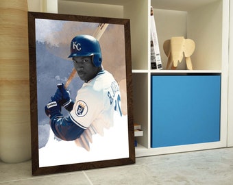 Bo Jackson Poster / Bo Jackson Art Print / Baseball Print / Bo | Etsy