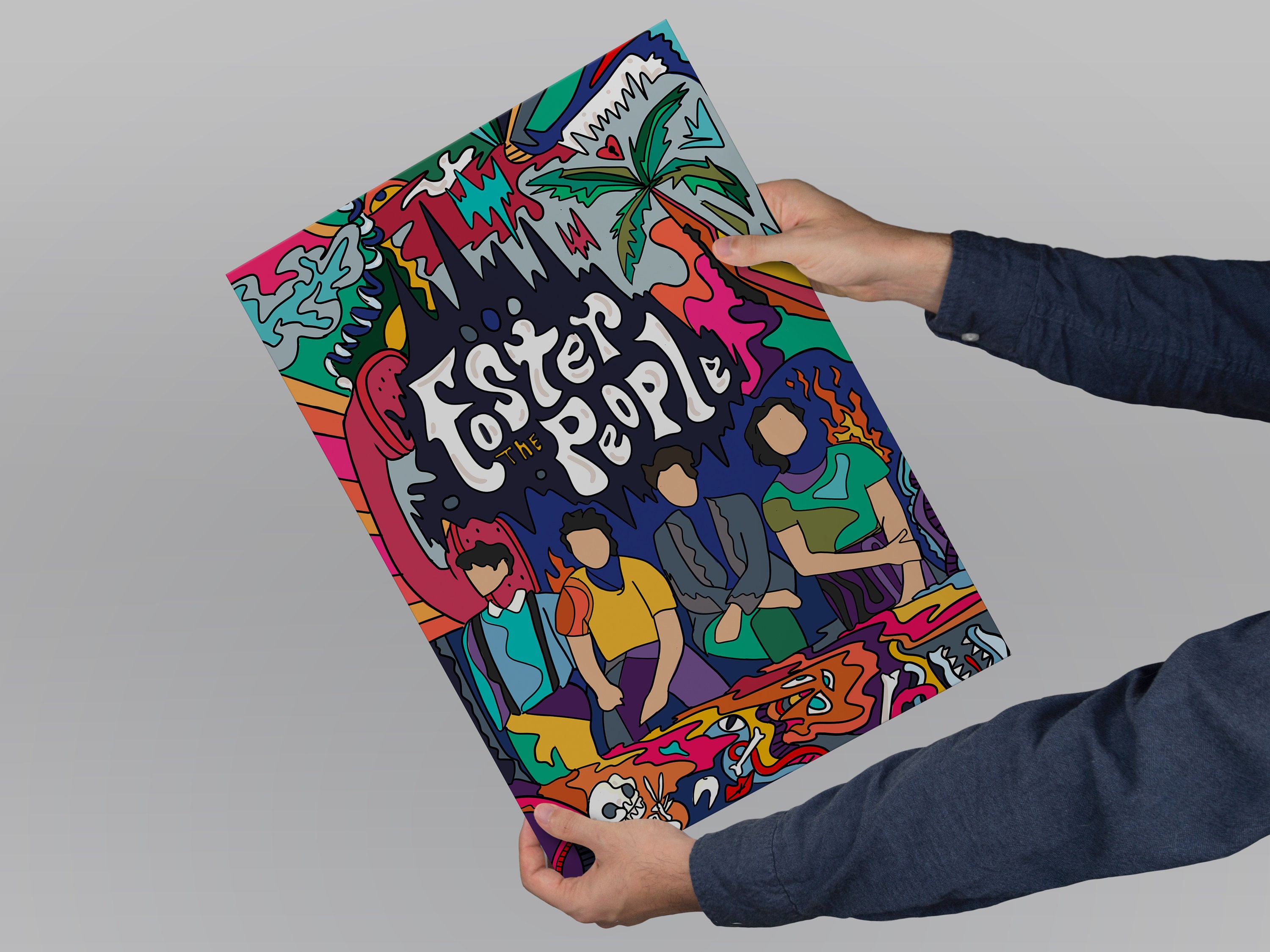 Foster the People Poster, Foster the People Art Print, Foster the ...