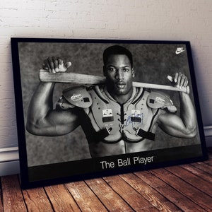 Bo Jackson Poster / Bo Jackson Art Print / Baseball Print / Bo Jackson ...
