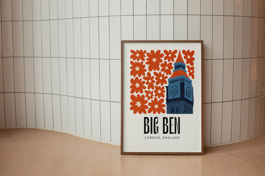 Big Ben Poster, London Travel Print, England, London Poster, Big Ben ...