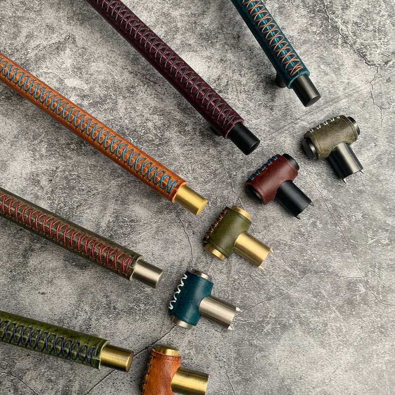 Leather Knobs - Etsy