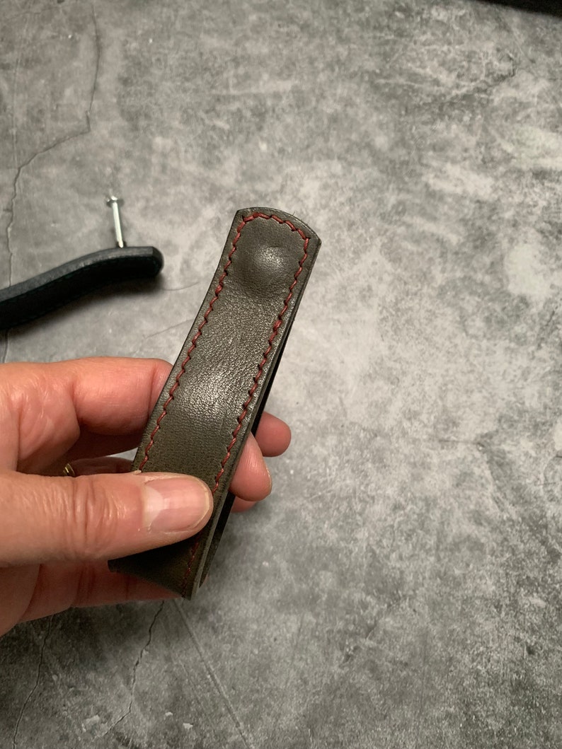 Leather Strap & Loop Pull Handles, Cabinet Pulls, Furniture Handles ...