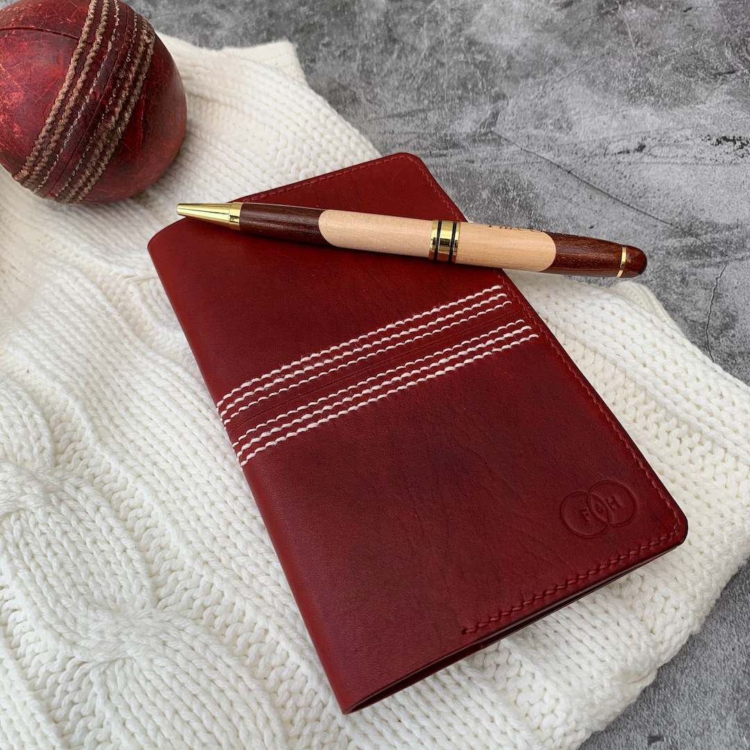 Personalized Leather Cricket Notebook: Umpire's Journal With Cricket ...