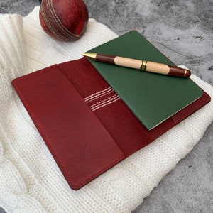 Personalized Leather Cricket Notebook: Umpire's Journal With Cricket ...
