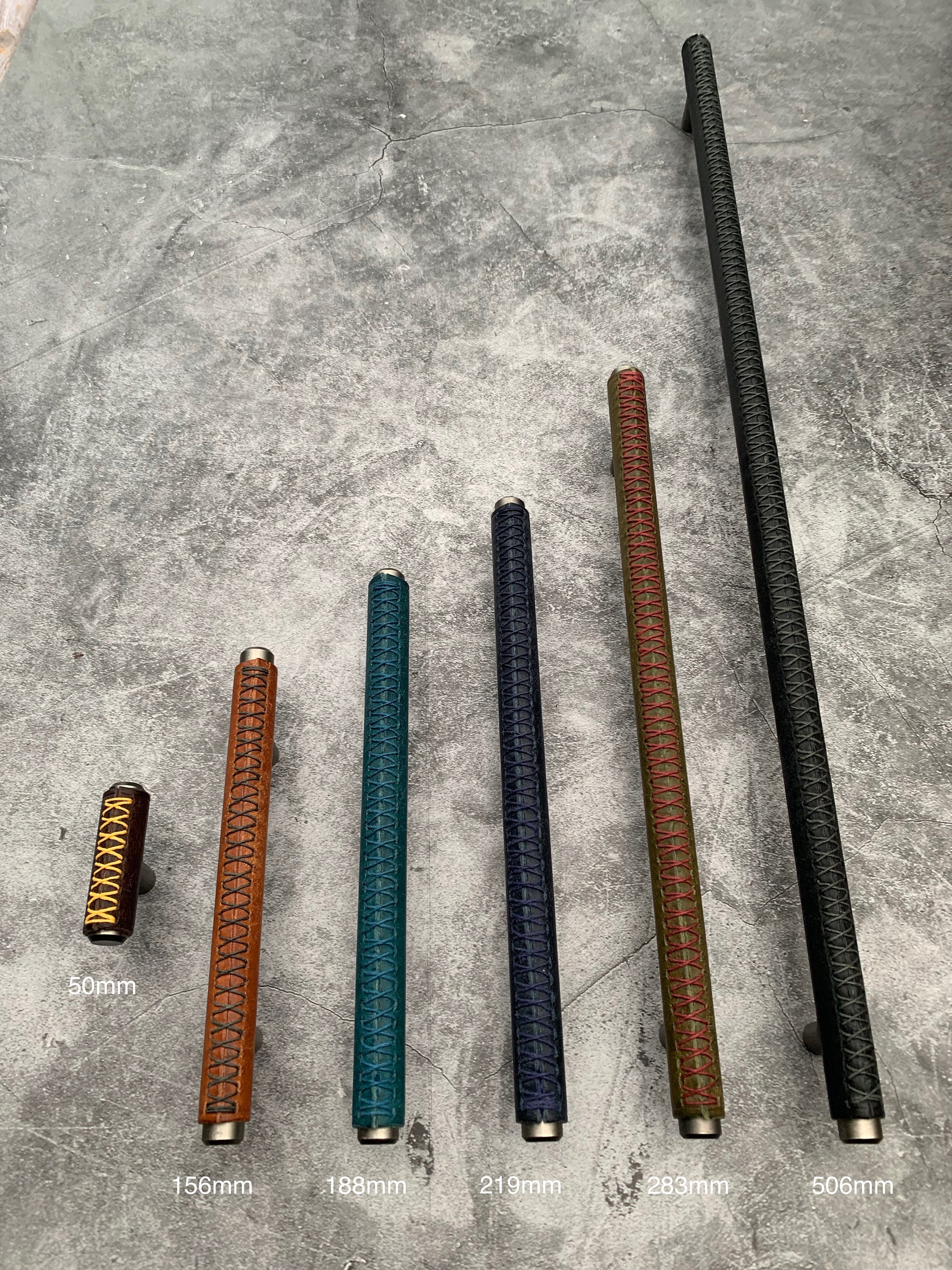 Leather Cabinet Handle Leather Bound T-bar Handle Draw | Etsy