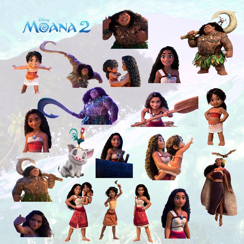21pcs. High-quality Moana 2 PNG Transparent Images for Instant Download ...