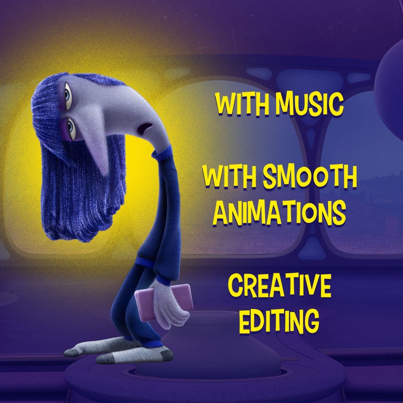 EDITABLE | Inside Out 2 Digital Video Invitation Animation With Music ...