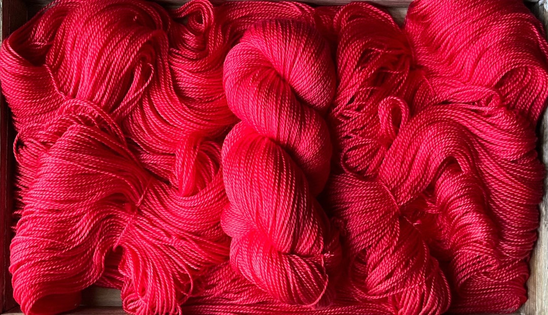 Katie's Candy Apple Red - Hand Dyed Yarn - Etsy