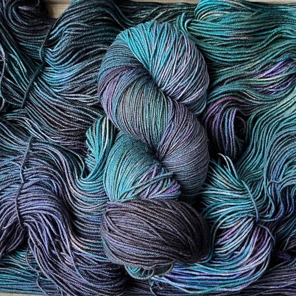 Peacock Blue Yarn - Etsy