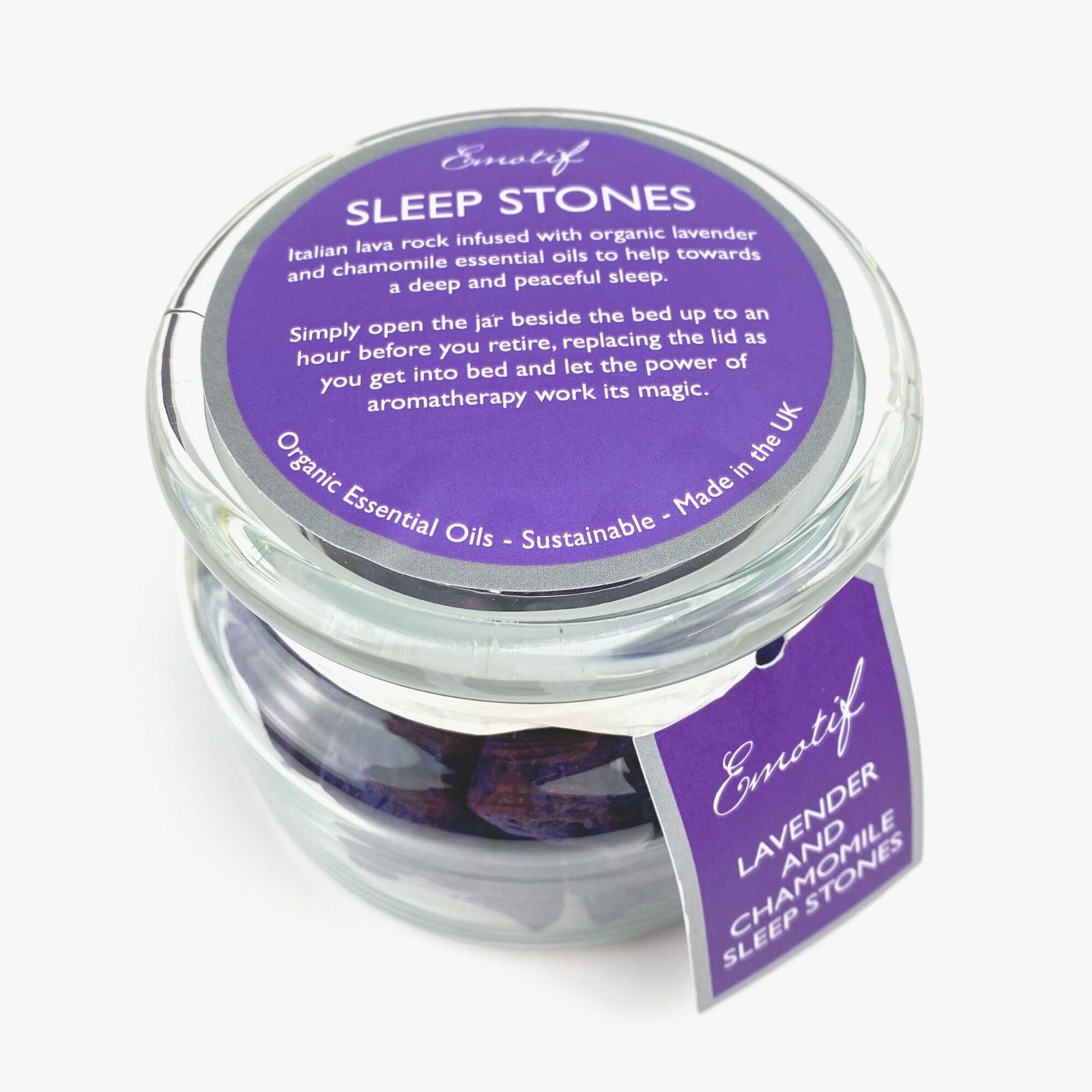 Sleep Stones - Lavender & Chamomile Essential Oil Infused Lava Rock ...