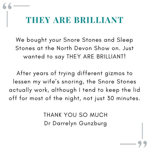 Snore Stones - Natural Anti-snoring Solution - Aromatherapy Sleep Aid ...