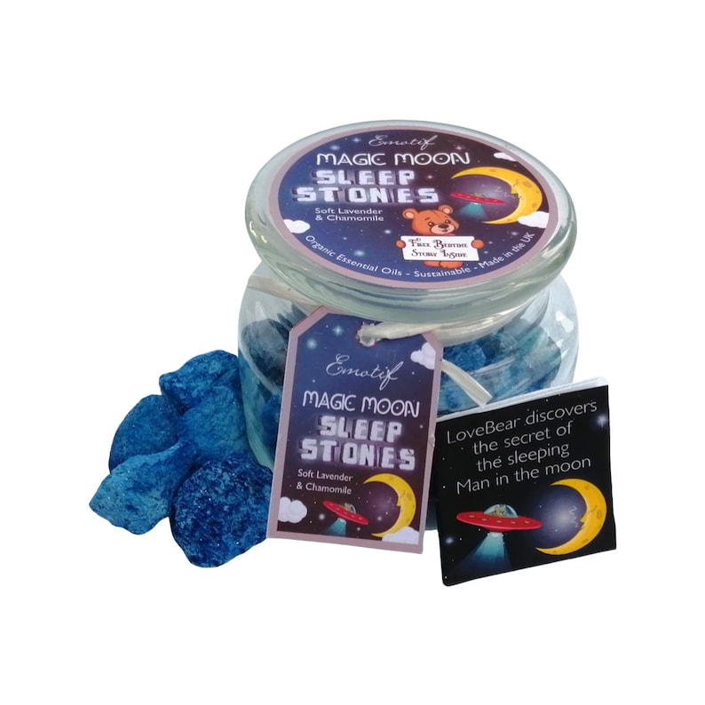 Sleep Stones for Kids With Magic Moon Bedtime Story - Lavender ...