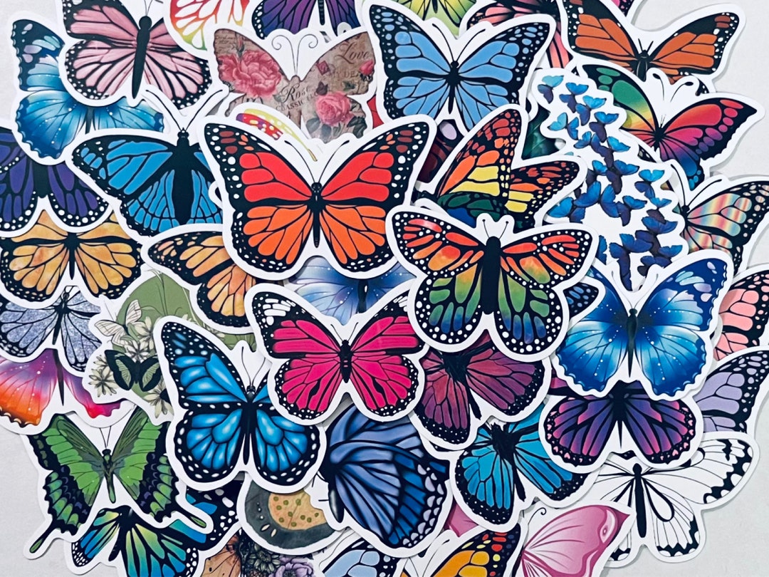 10 Pcs Random Buttery Sticker Pack｜water-resistant Stickers ｜stickers ...