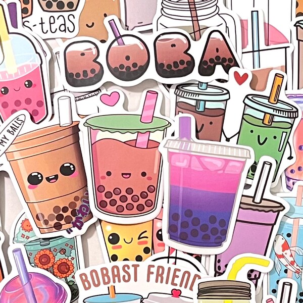 Boba Tea Sticker - Etsy