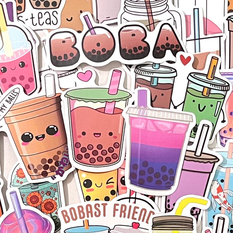 Boba Tea Sticker - Etsy