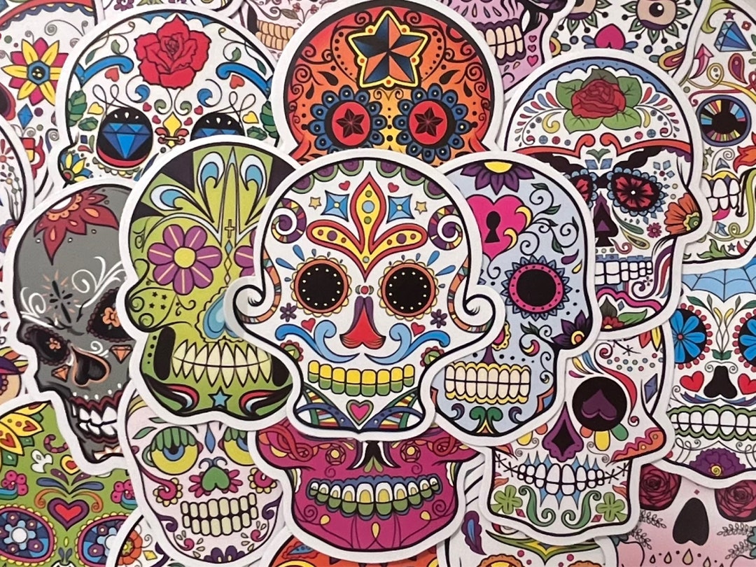10 Pcs Random Skull Sticker Pack｜water-resistant Stickers ｜stickers ...