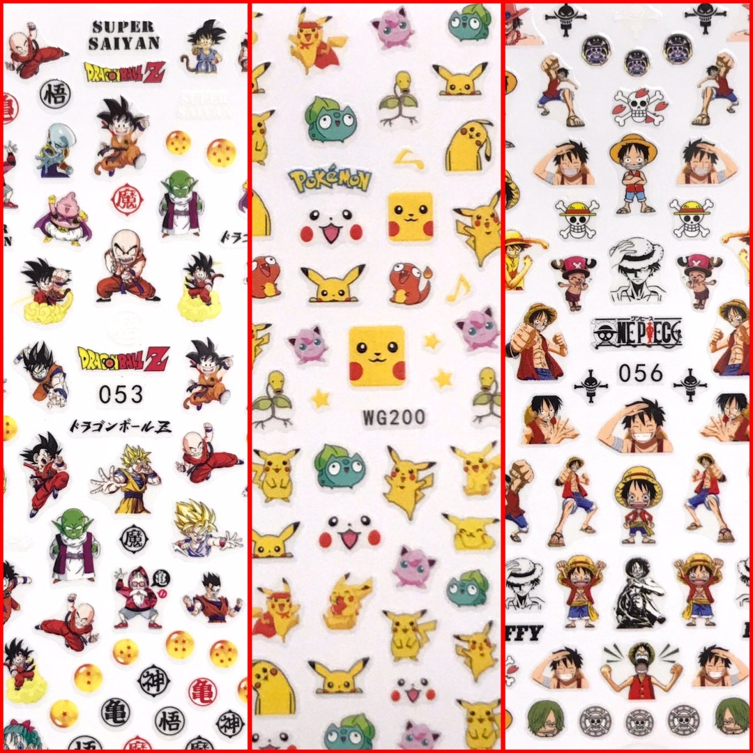 Nail Art Stickers | Comics | Cartoon | Fingernails | Toenails ...