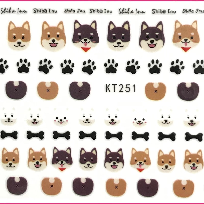 Dog Nail Decal - Etsy