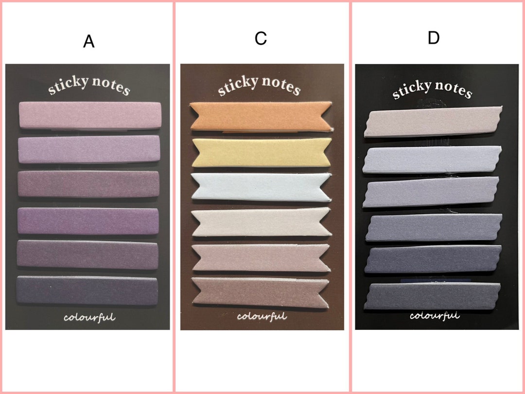 Sticky Note Tabs Pack | Index Tabs | 120 Pcs Sticky Tabs - Etsy