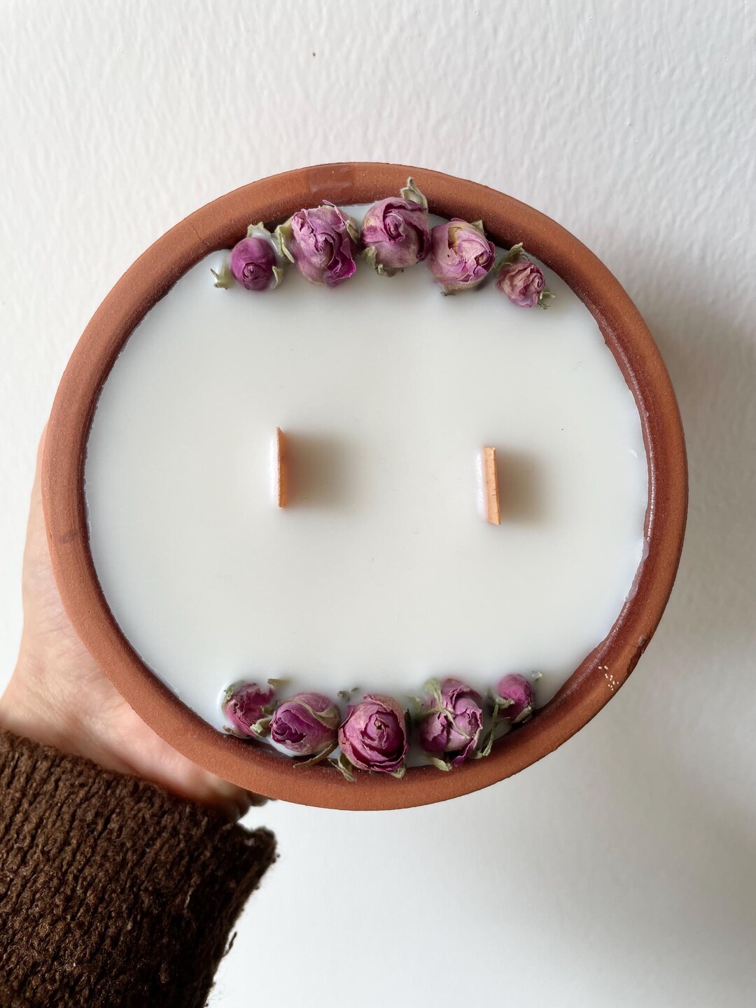 Soy Wax Scented Candle in a Terra Cotta Pot - Etsy