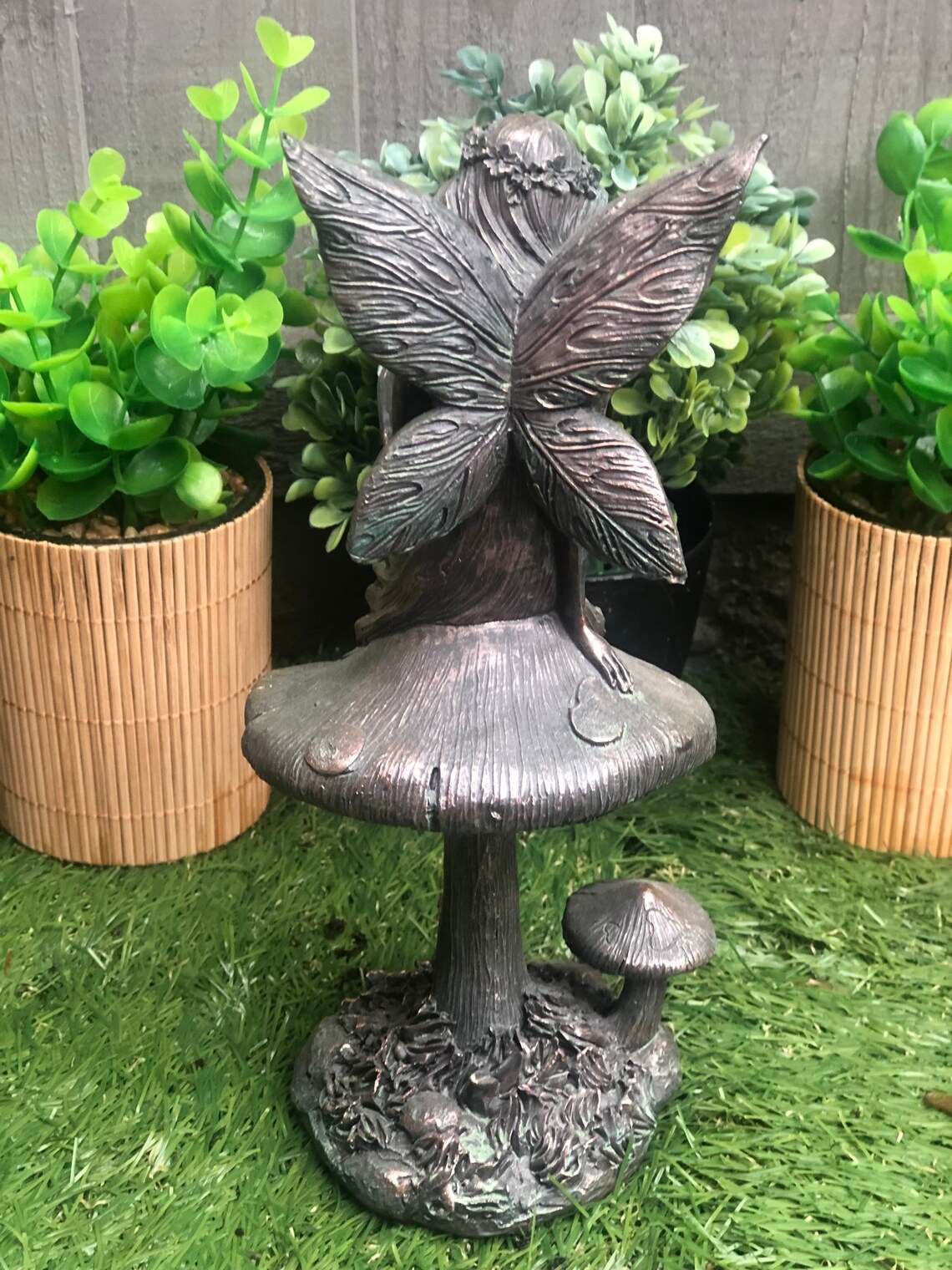 Fairy Sitting on A Toadstool Garden Fairy Fairy Garden - Etsy