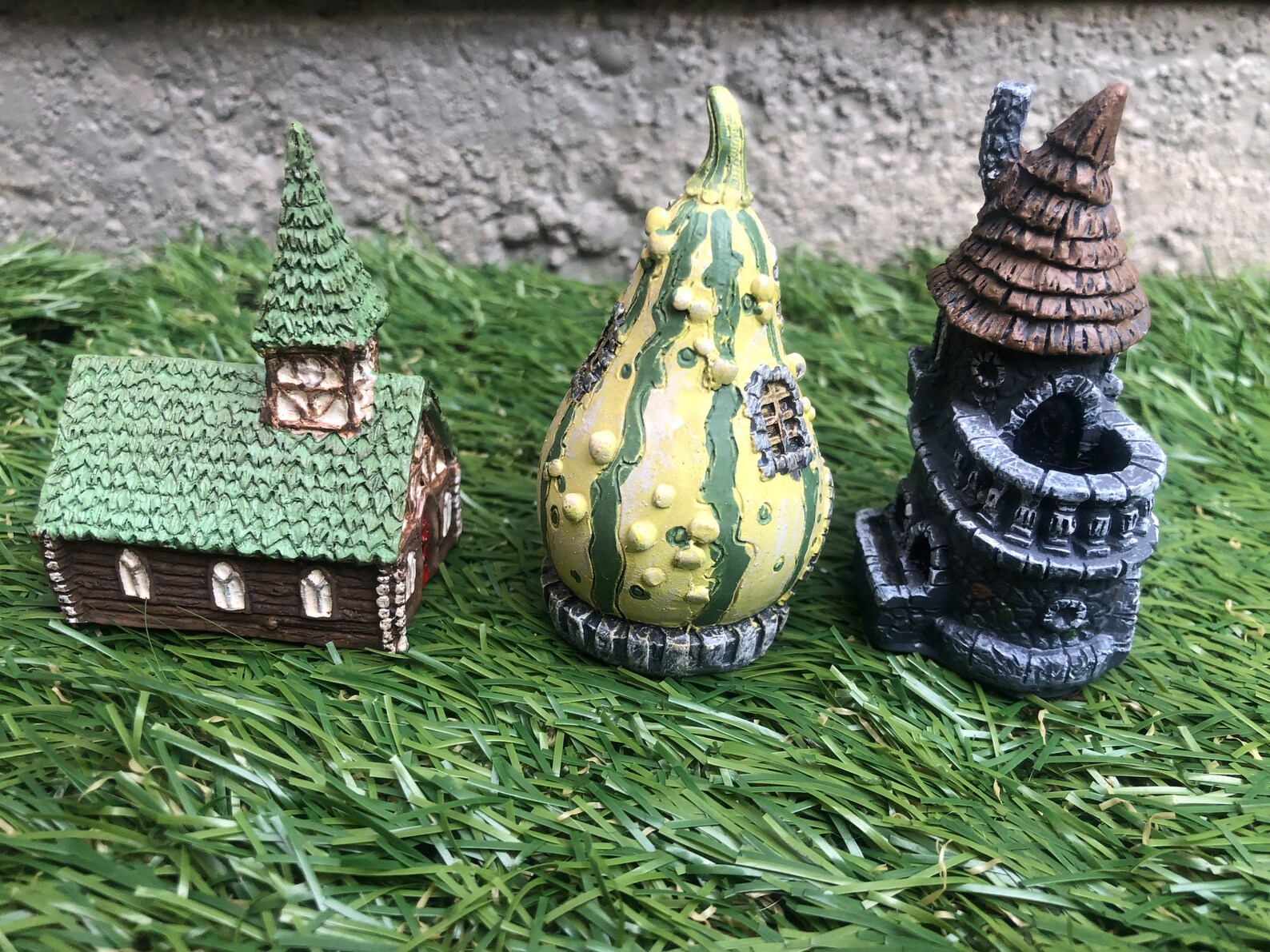 Micro Mini Fairy Garden Set, Fairy Church, Fairy Gourd House, Fairy ...