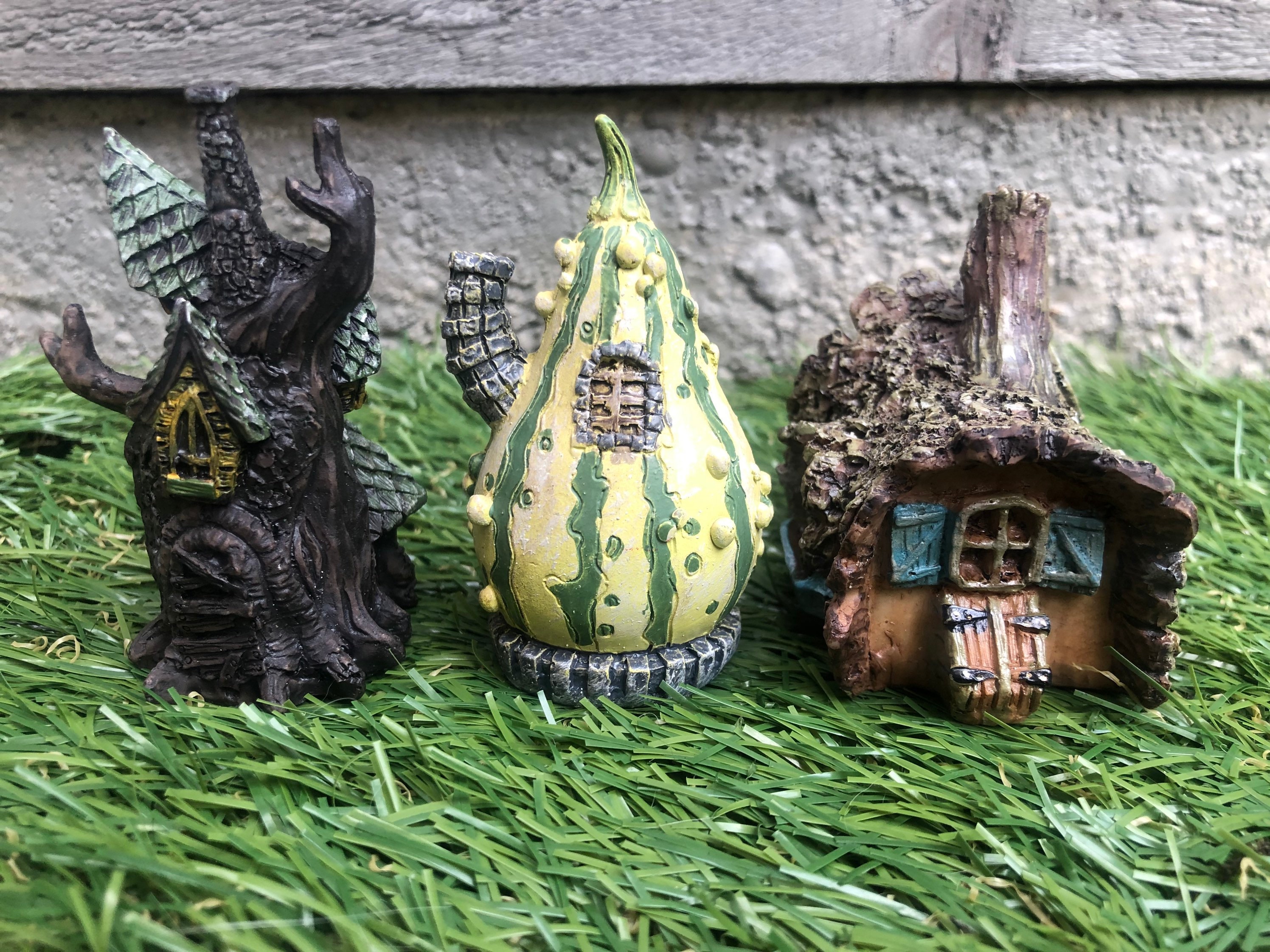 Micro Mini Fairy House Set Fairy Log Housefairy Tree - Etsy UK