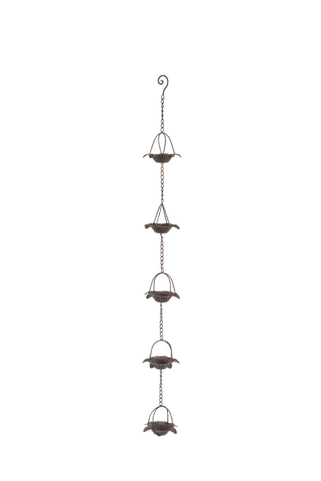 Flower Rain Chain, Hanging Flower Chain, Garden Ornaments, Garden ...