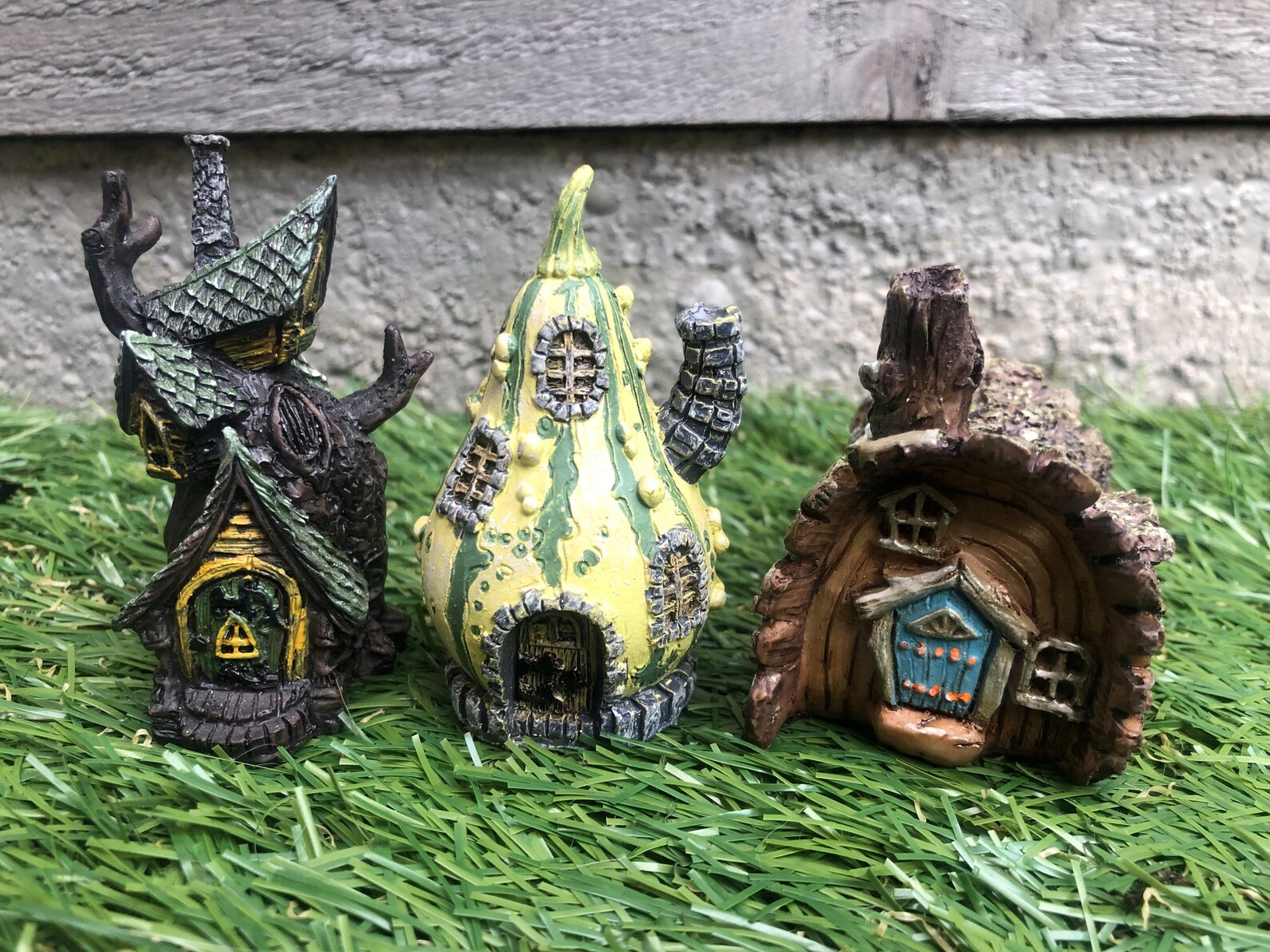 Micro Mini Fairy House Set Fairy Log Housefairy Tree - Etsy UK