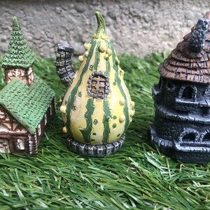 Micro Mini Fairy Garden Set, Fairy Church, Fairy Gourd House, Fairy ...