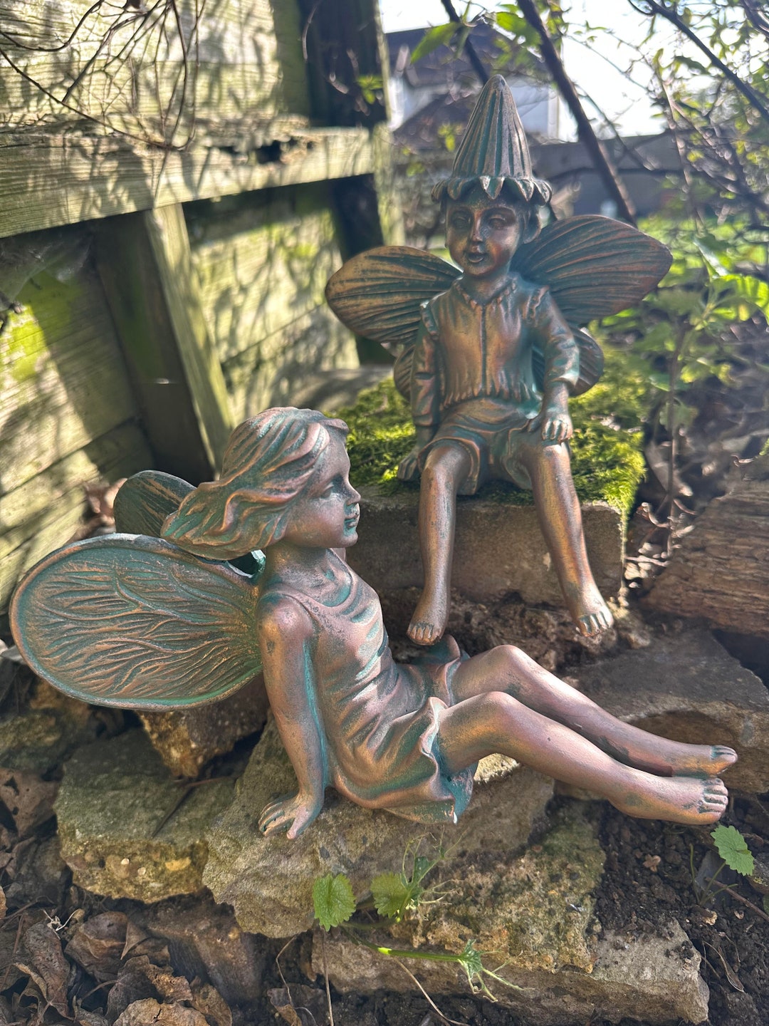 Fairy Boy & Fairy Girl Garden Ornaments, Fairy Garden, Fairy Gifts ...