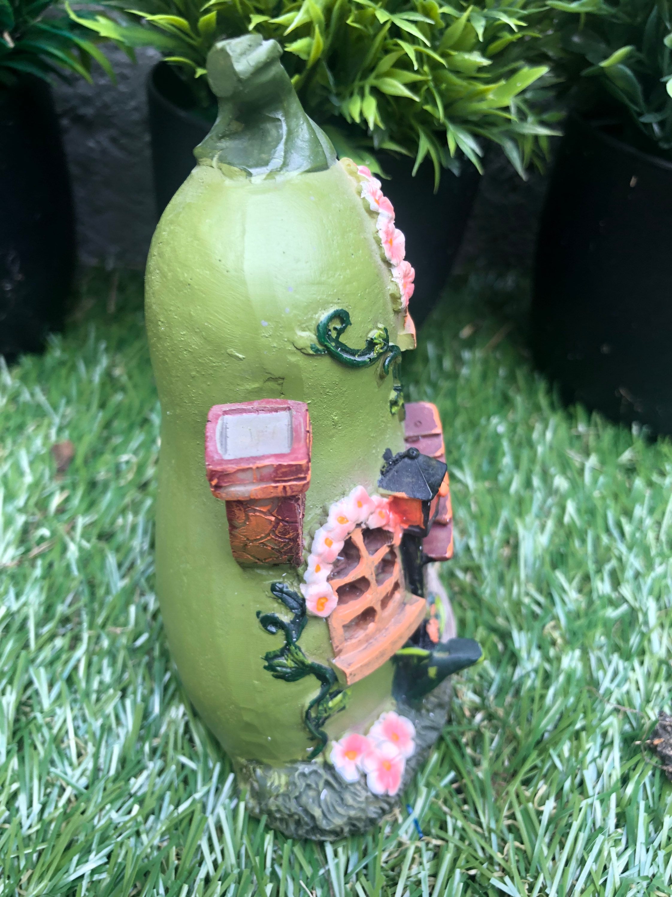 Miniature Fairy Pear House With Lights, Fairy Garden House, Fairy ...
