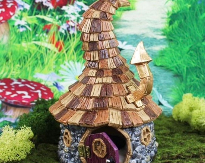 Fairy Wonky Wizard House, Fairy Cottage House, Fairy Garden , Fairy Garden Gift, Fairy House ...
