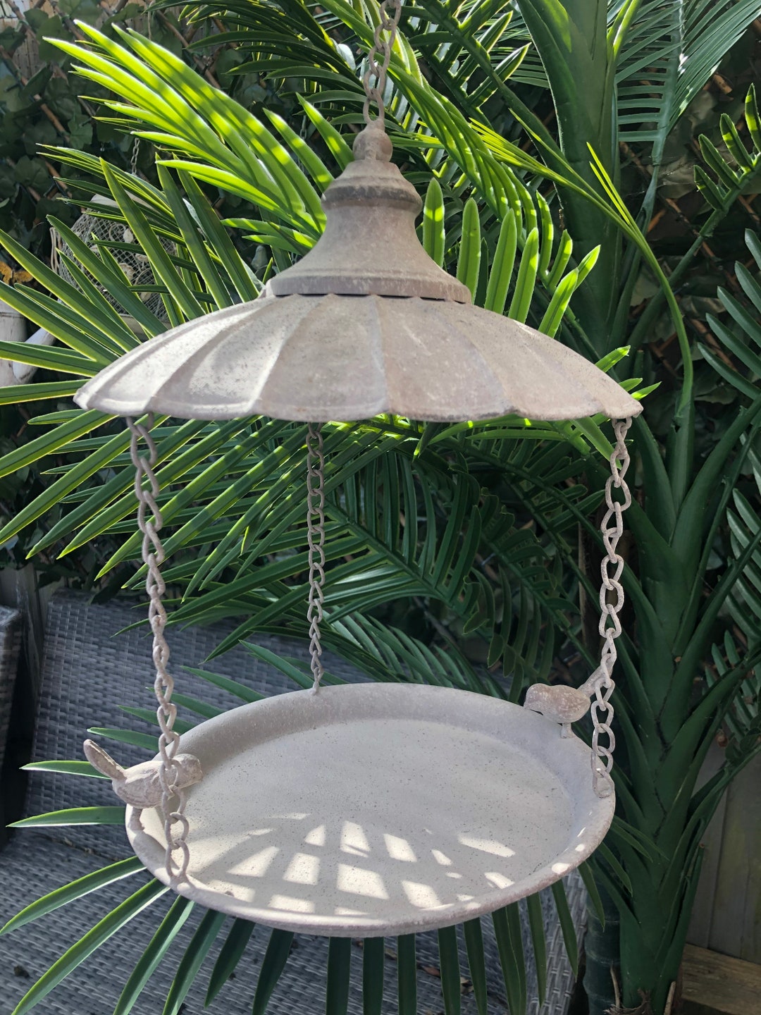 Vintage Style Parasol Bird Feeder, Garden Decoration, Bird Feeding ...