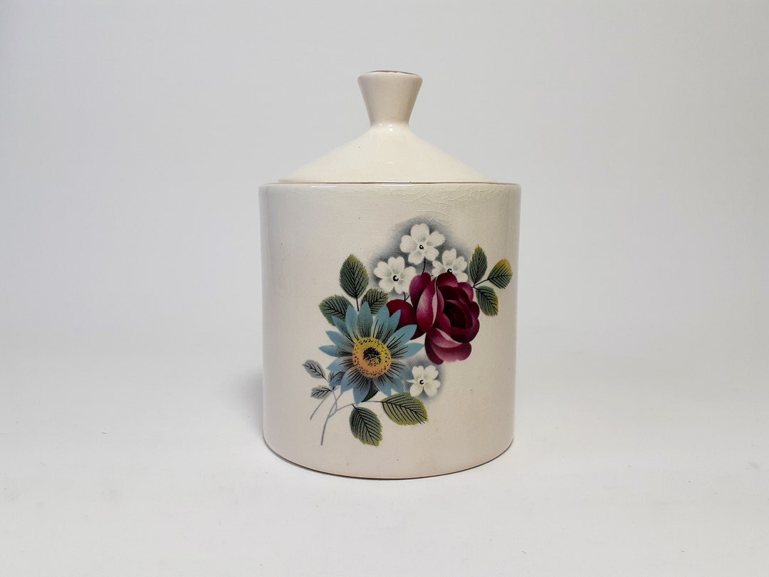 Retro West Highland Pottery Jam Pot and Lid - Etsy